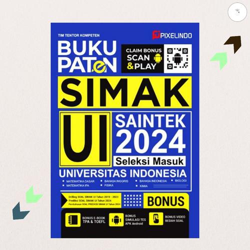 Jual Buku Paten SIMAK UI SAINTEK 2024 - Kab. Sleman - Buku Kronis ... Jual Buku Paten SIMAK UI SAINTEK 2024 - Kab. Sleman - Buku Kronis ...