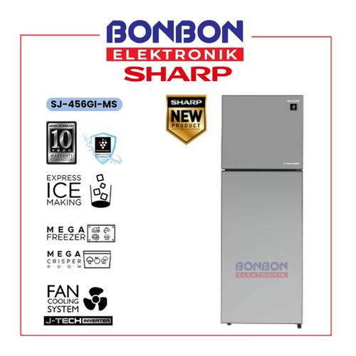 Promo Kulkas Sharp 2 Pintu 329L SJ-456GI-MS / Shine Series SJ456GIMS J-Tech Inverter Cicil 0% 3x ...