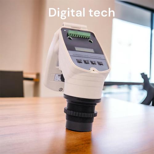 Jual Ultrasonic Level Tester 24VDC 0-10 Meter 4-20MA Liquid Water 24V ...
