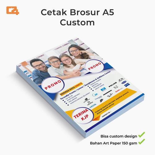 Jual Cetak Brosur Art Paper Satu Sisi Satu Rim Uk A5 - Jakarta Utara ...
