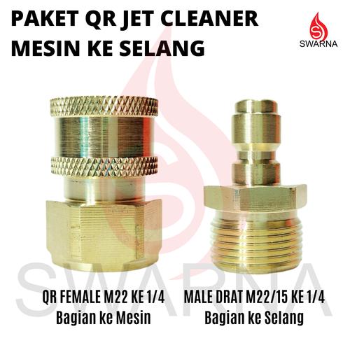 Jual Quick Release M22 Male dan M22 Female Mesin dan Selang Jet Cleaner ...