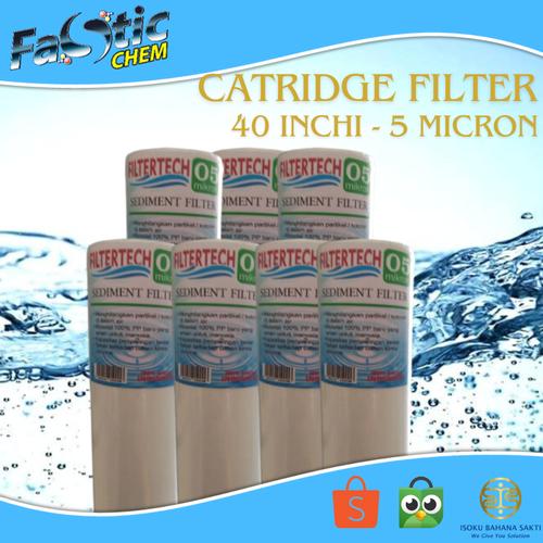 Jual Catridge Filter 40 inch - 5 Micron - PP Sedimen Filter Air - Kab ...
