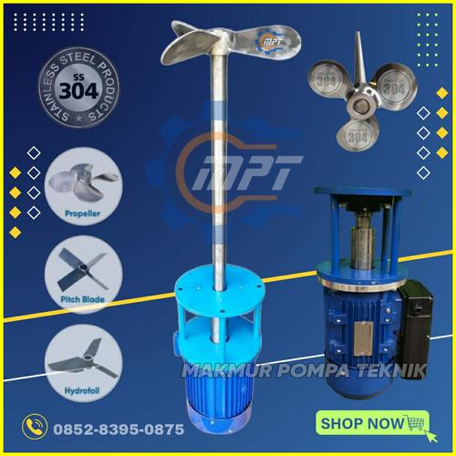 Jual Agitator Mixer Chemical 0.12Kw 0.18HP 380V Agitator Mixer Kimia ...