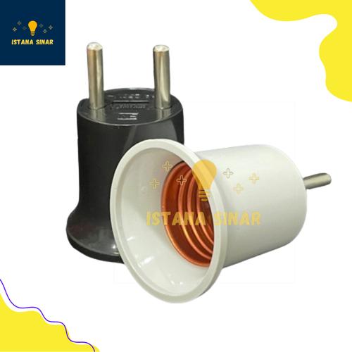 Jual Fitting Lampu Colok / Fiting Lampu Colokan Fitting E27 Hitam ...