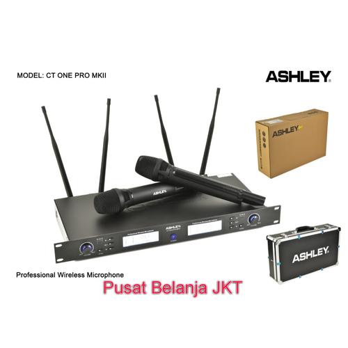 Jual Mic Wireless Ashley CT ONE PRO MKII 2 Mic Handle UHF Koper ...