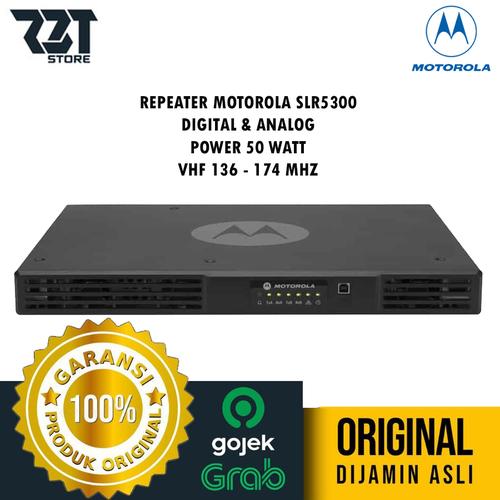 Promo MOTOROLA REPEATER SLR5300 50W VHF 136-174 MHZ ORIGINAL GARANSI ...
