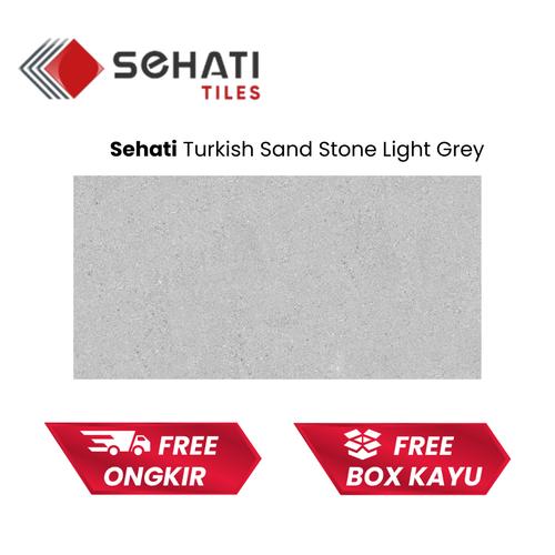 Promo Granit Tiles 60x120 Sehati Turkish Sand Stone Light Grey (V6 ...