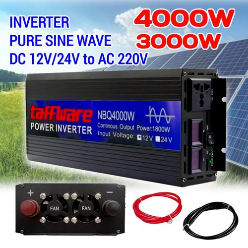 Jual Power Inverter 4000W Pure Sine Wave DC to AC 12V/24V ke 220V - 4000 Watt, 12 Volt - Jakarta ...