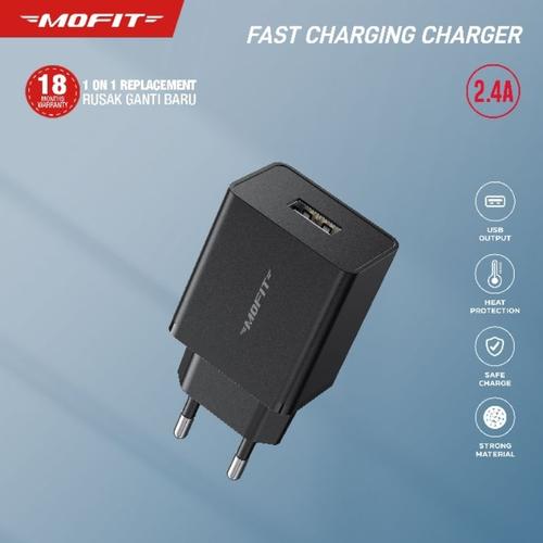 Jual MOFIT MF10 - Fast Charge 2.4A USB Wall Charger Fast Charging ...