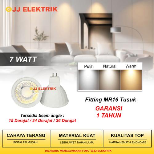Jual Lampu Sorot Halogen LED Spot 7 Watt 7W 220V MR16 15D 24D 36D ...