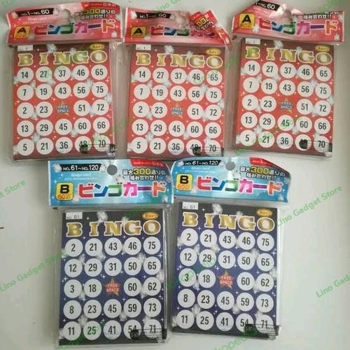 Jual BINGO CARD / KARTU BINGO 60pc PER PACK MADE IN JAPAN - Jakarta ...