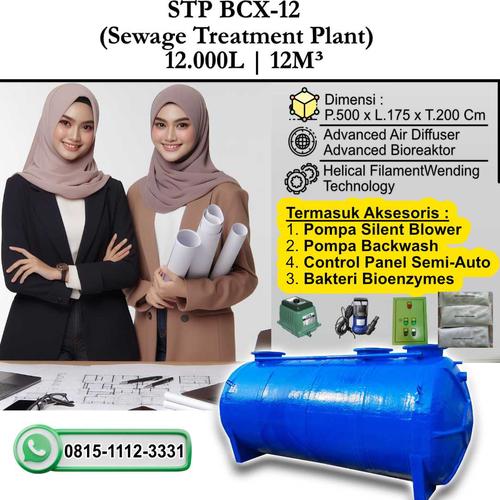 Jual Septictank Biofil IPAL STP Biotech 12000 Ltr 12M3 / Biotank Tank ...