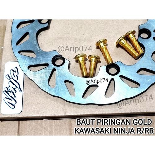 Jual BAUT CAKRAM NINJA 150R RR SS BAUT DISC PIRINGAN NINJA GOLD ...