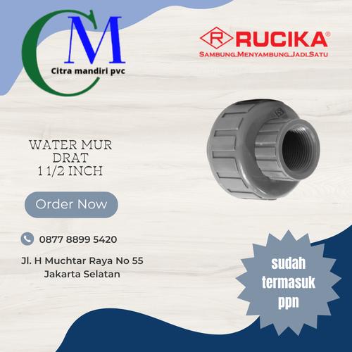 Jual Fitting PVC Rucika Water Mur Drat 1 1/2 - Union Thread - Jakarta ...