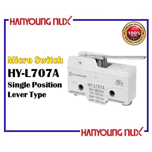 Jual Micro Switch Hanyoung HY-L707A Single Position Lever Type ...