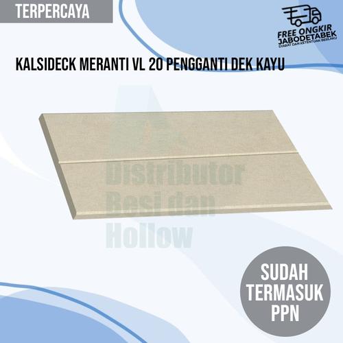 Promo KalsiDeck Meranti VL 20 Pengganti Dek Kayu / Deck Kayu / Decking ...