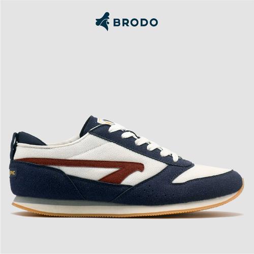 Promo Sepatu BRODO Sneakers Tizano White Navy Maroon GS - 43 - Jakarta ...