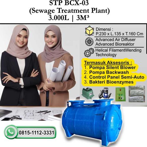 Jual Septictank Biofil IPAL STP Biotech 3.000 Ltr 3M3 / Biotank Tank ...