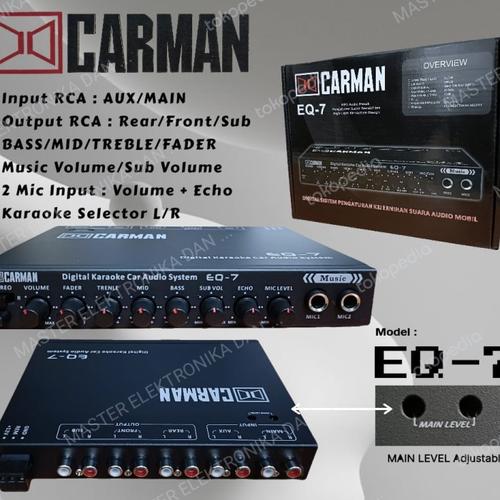 Jual kit equalizer parametric parametrik carman eq-7 eq7 eq 7 - Jakarta Barat - MASTER ...