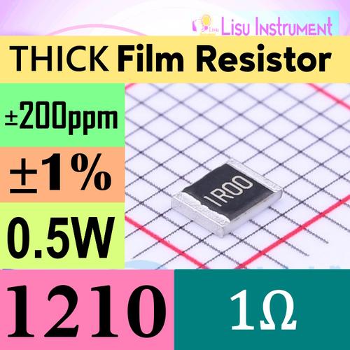 Jual 1R 1210 ±1% Thick Film Resistors SMD Chip Resistor 1Ω 1R00 - Kota ...