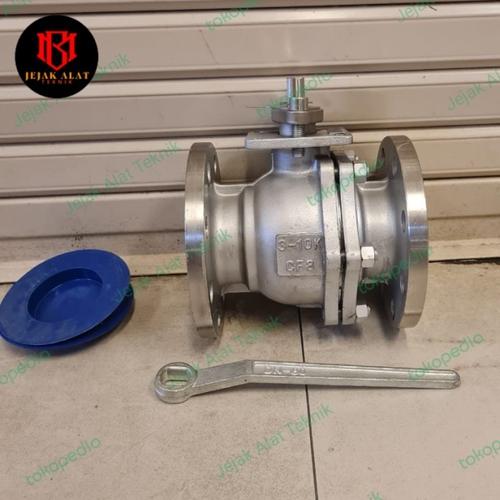 Jual BALL VALVE 5" INCH JDEN DN125 JIS 10K STAINLESS SS304 FLANGE ...