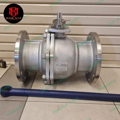 Jual BALL VALVE 10" INCH JDEN DN250 JIS 10K STAINLESS SS304 FLANGE ...