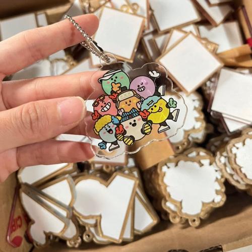 Jual (3cm) Custom Gantungan Kunci Akrilik Keychain Acrylic / Ganci UV ...