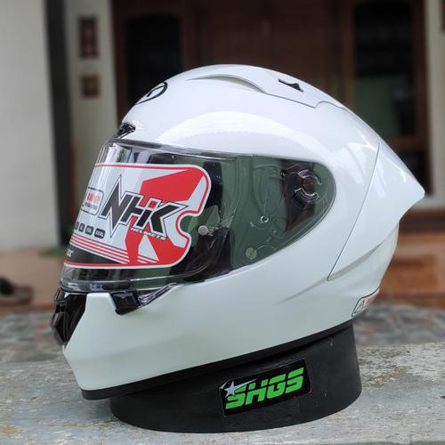 Jual Nhk gp r tech street solid black white original nhk - Putih, L ...