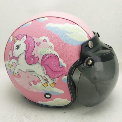 Jual Helm Helmet SNI Bogo Retro Kulit Motif Kuda Poni Kartun Anak ...