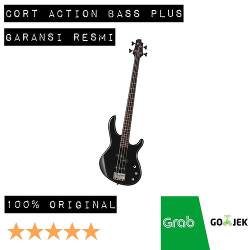 Jual Bass Elektrik Cort Action Bass Plus Black Original Senar 4 ...
