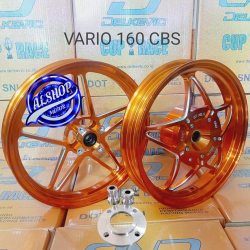 Jual VELG RACING DND DELKEVIC X1 X-1 HONDA VARIO 160 CBS - GOLD, VARIO ...