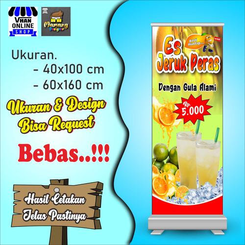Jual Banner, MMT, Spanduk Es Jeruk Peras, Jus Jeruk Model Berdiri ...