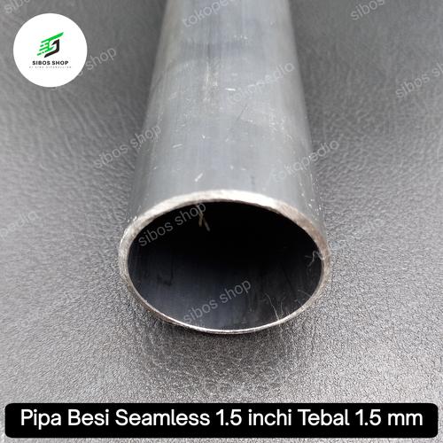 Jual Pipa Besi Seamless uk 1.5 inchi Tebal 1.5 mm | OD 38mm X ID 35mm ...