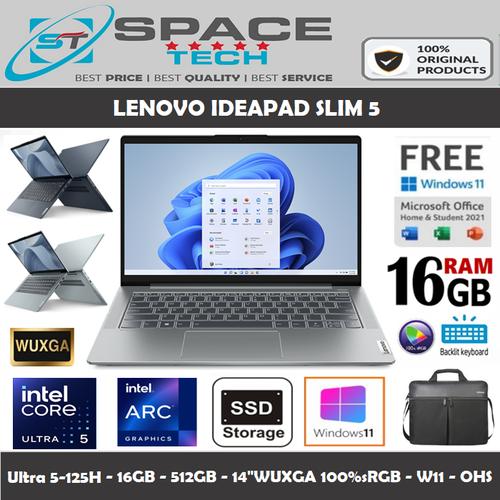 Promo LENOVO IdeaPad Slim 5 Ultra 5-125H 16GB 512GB SSD 14"WUXGA IPS W11 OHS - 2KID-CLOUDGREY ...