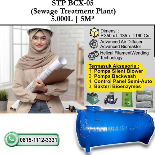 Jual Septictank Biofil IPAL STP Biotech 5.000 Liter 5M3 / Biotank Tank ...