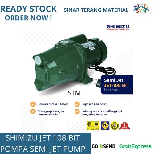 Jual Pompa Air Shimizu JET 108 BIT Tanpa Otomatis / Mesin Pompa Shimizu ...