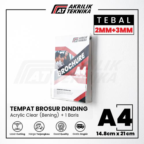 Promo Tempat Brosur Dinding A4 / Acrylic Flyer Holder - Jakarta Selatan - Akrilik Teknika ...