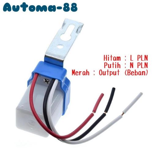 Jual Photocell sensor cahaya otomatis photo control AC 220V 3A japan ...
