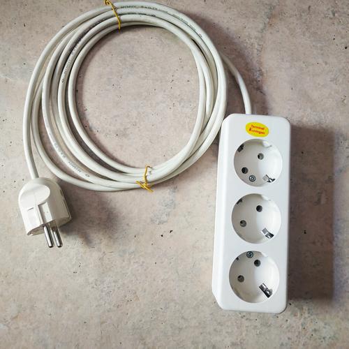 Jual Kabel Listrik Extention 3 Meter Stop kontak 3 lubang VISICOM 2 x 0 ...