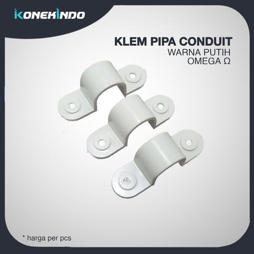 Jual Klem Pipa Conduit/Listrik PVC Omega Putih - Kota Makassar ...