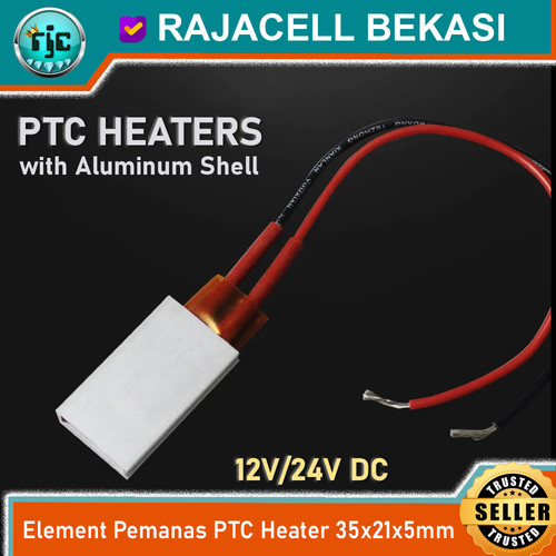 Jual Elemen pemanas PTC Ceramic Heater Plat Aluminium Shell 12V 24V 70 ...