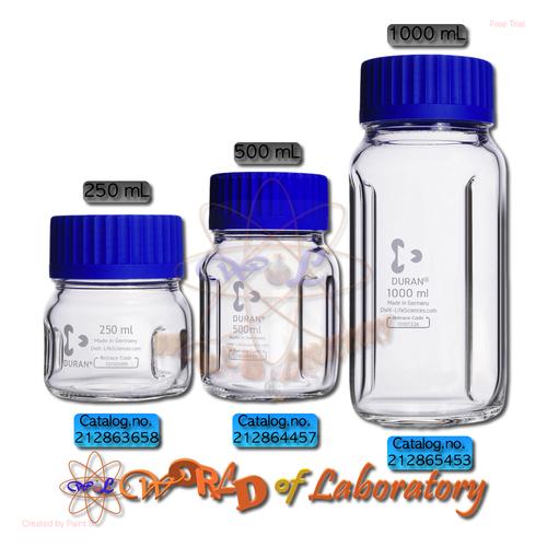 Jual DURAN GLS 80 Baffled Laboratory Bottle, Wide Mouth, Variable ...