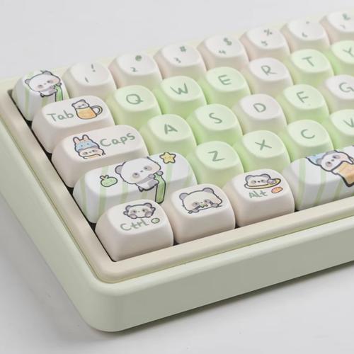 Jual MOA Green Panda keycaps profile pbt keren lucu - Kab. Sukoharjo ...