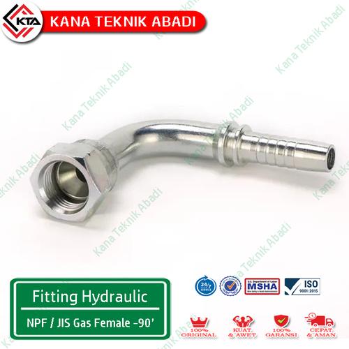 Jual Hydraulic Fitting NPF 90° (JIS GAS BSP Female 90) 29691 Nepel Hidrolik - 04-04 NPF 90 - Kab ...
