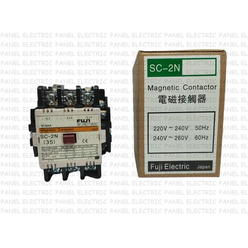 Jual MAGNETIC CONTACTOR FUJI SC-2N SC 2N 110V 220V 380V 37A KONTAKTOR ...