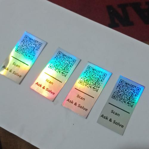 Jual stiker laptop komputer hologram QR scan ask & solve lenovo all ...