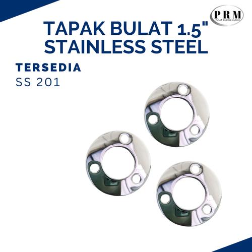 Jual Tapak baseplate plendes bulat 1.5" SS 201 tiang railing tangga ...