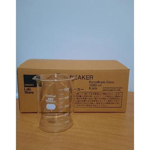 Jual Beaker glass low form 1000 ml Iwaki 1000BK 1 L | gelas kimia 1 ...