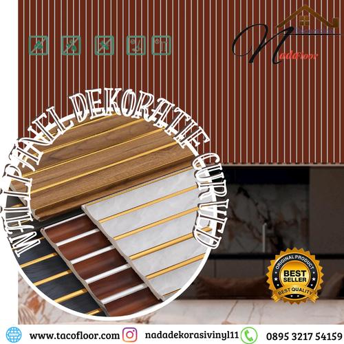 Jual wpc wall panel dinding model curved motif kayu ukuran 2,9 m ...