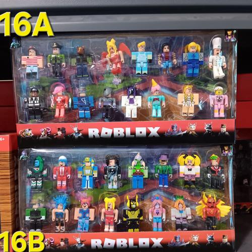 Jual Action Figure Roblox / Mainan Topper Kue Roblox Set isi 16 Box ...